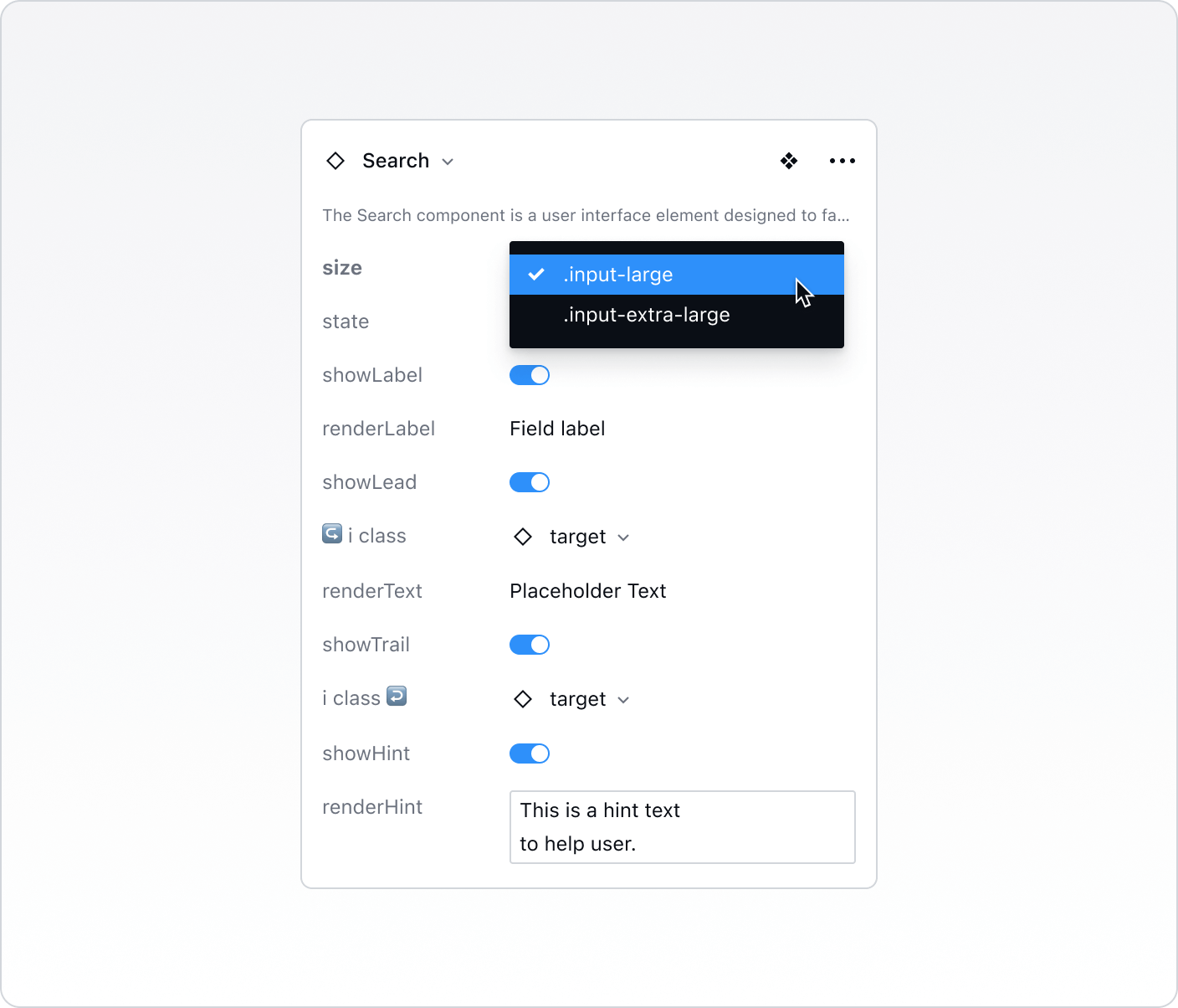 The Search Component: Empowering Text-Based Exploration